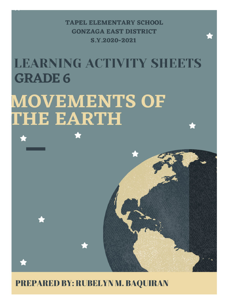 Learning Activity Sheets | PDF | Rotation | Apsis