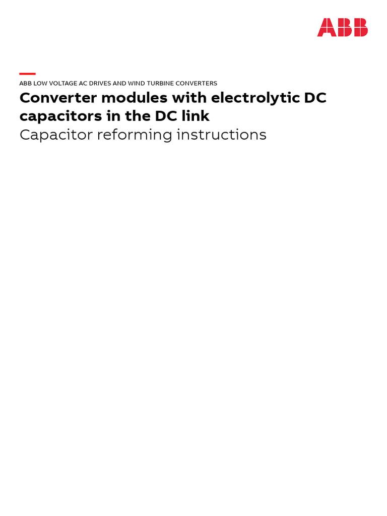 EN Capacitor Reforming Instructions INSTR A4 H | PDF | Capacitor ...