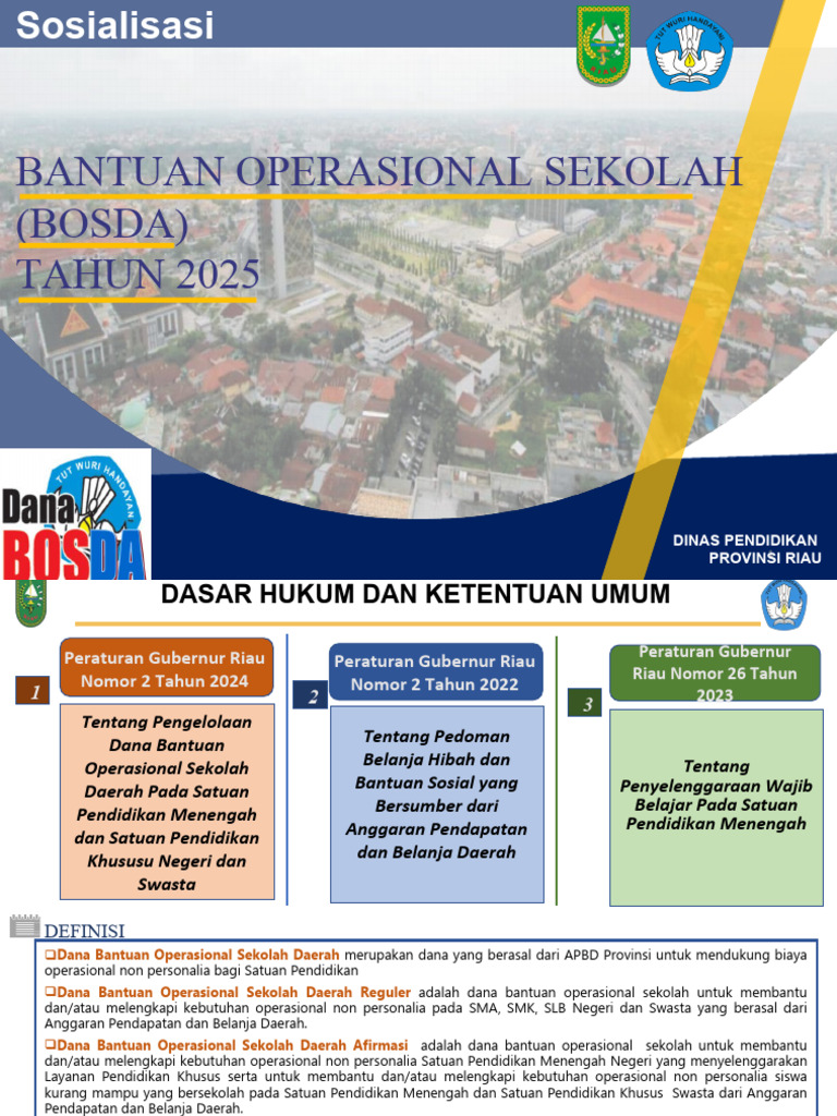 Sosialisasi Perencanaan BOSDA 2025 | PDF