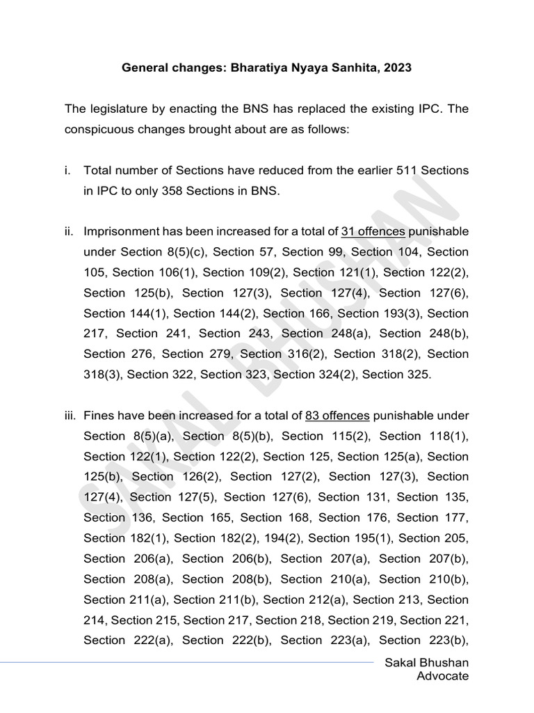 BNS | PDF | Theft | Rape