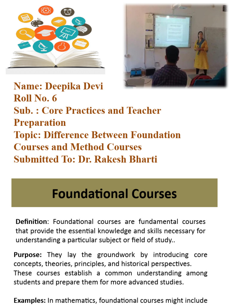 Deepika Devi - Fondational Courses and Method Courses | PDF | Methodology | Analysis