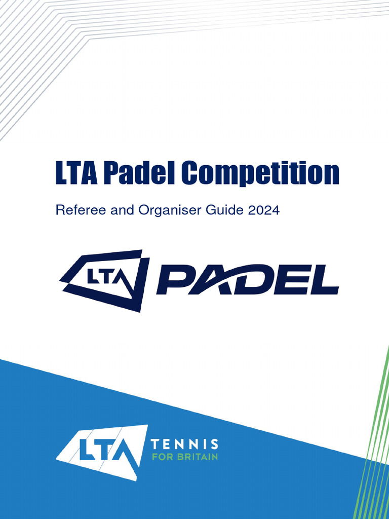 lta-padel-tour-organiser-guide-2024 | Download Free PDF | Tournament