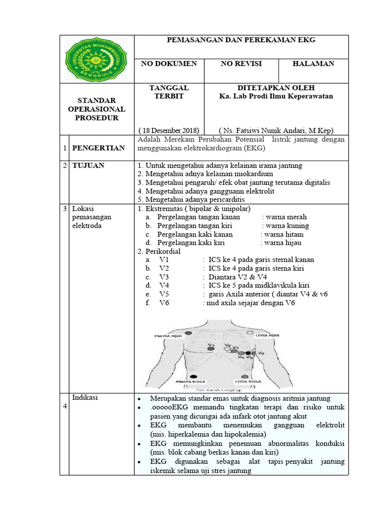 Sop Ekg | PDF