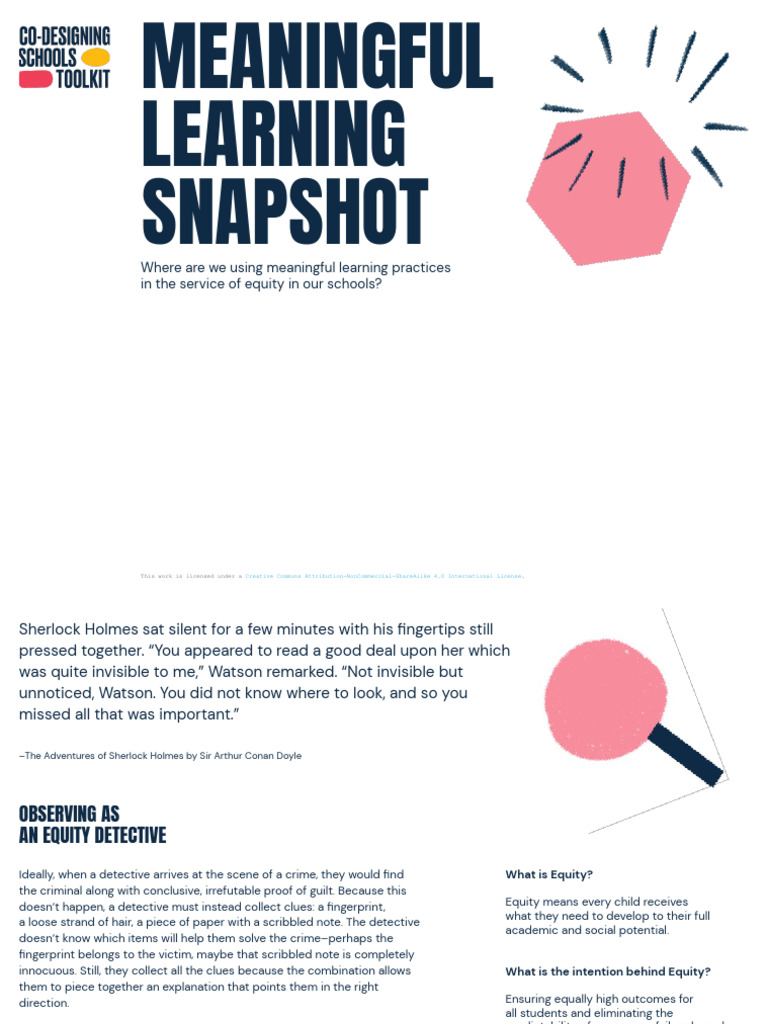 03 Get To Know Your Students - Meaningful Learning Snapshot Activity ...