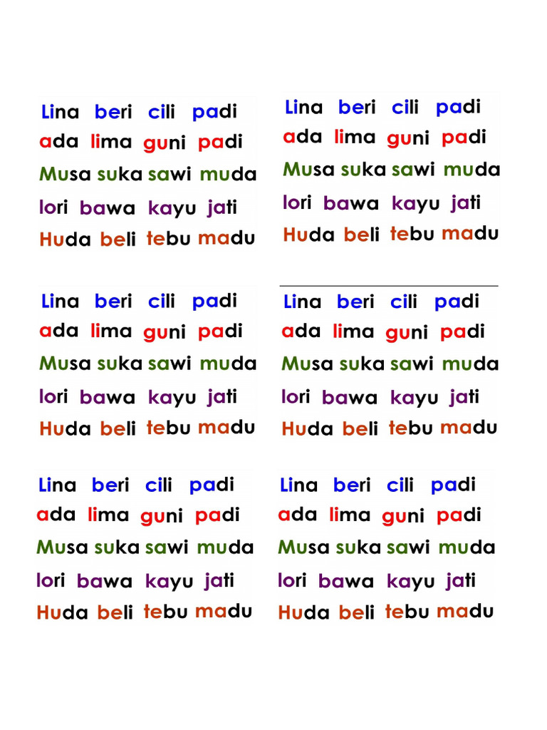 Bacaan Kelas 1 SD 1 | PDF