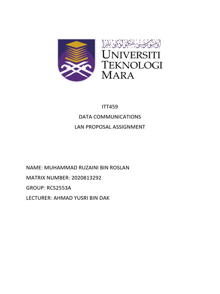 Lanproposal Assignment 2021 | PDF | Computer Network | Transmission Control Protocol