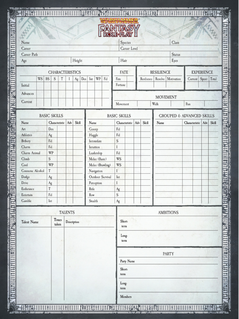Alternate Character Sheet Compressed | PDF | Armour