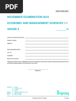 Grade 9 Ems Term 3 Manual 2024 | PDF | Risk | Marketing
