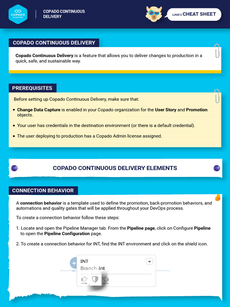 Copado Continuous Delivery Cheat Sheet | PDF | Metadata | Automation