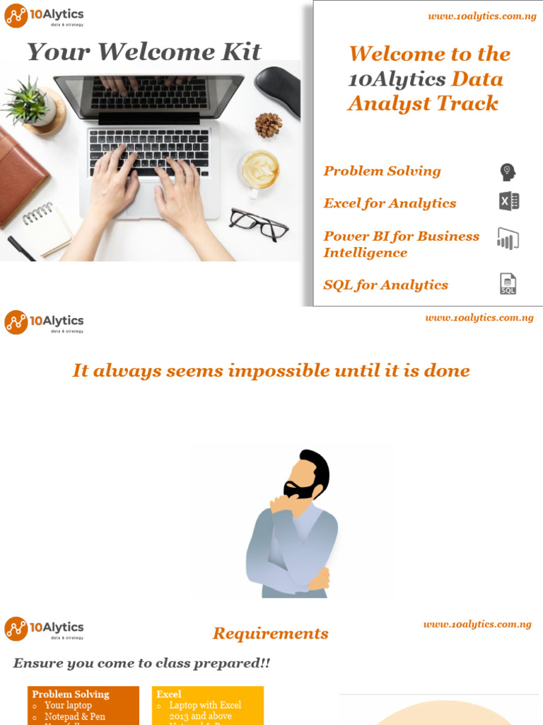 10Alytics Data Analyst Course Overview | PDF | Databases | Data Analysis