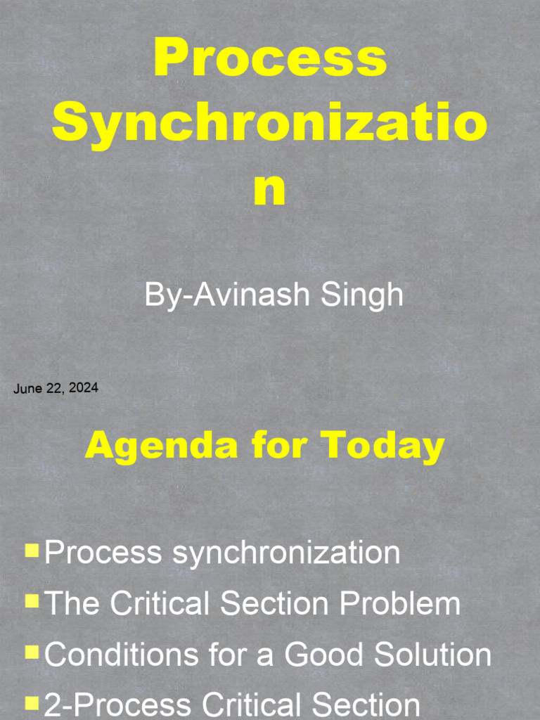 Critical Section Pdf Data Management Concurrent Computing
