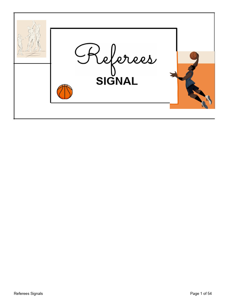 Referee Hand Signals Explained | PDF | Hand | Sports