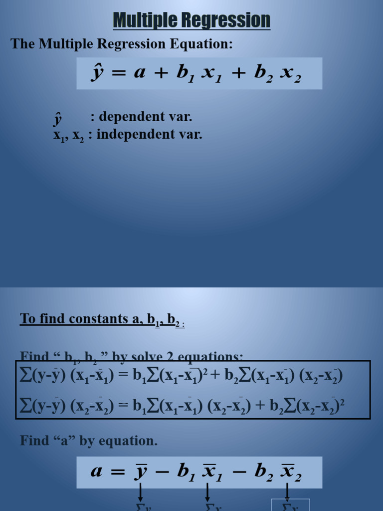10 Regression Multiple | PDF | Regression Analysis | Errors And Residuals