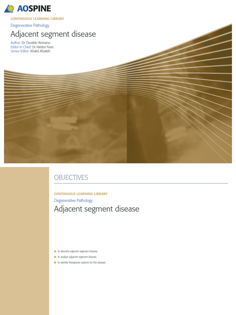Adjacent_segment_disease_AO Spine | Download Free PDF | Vertebral ...