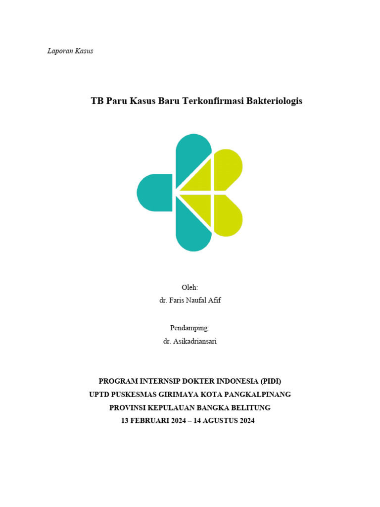 Laporan Kasus TB - Faris | PDF