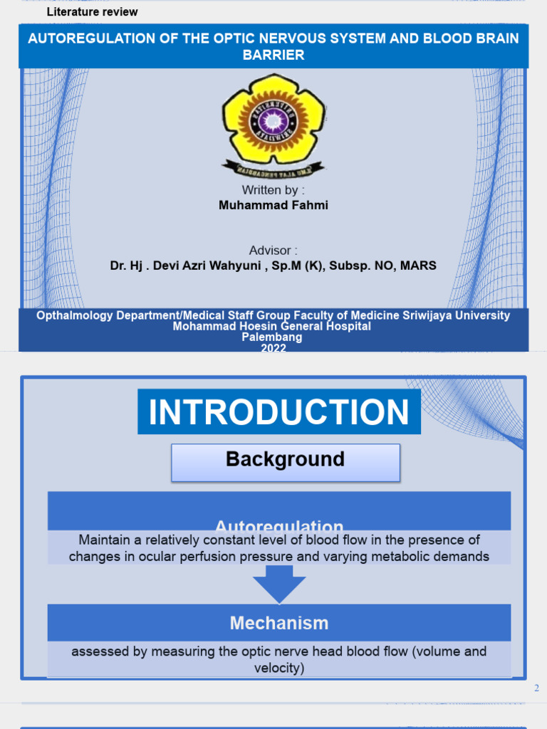 Tipus Mata - Autoregulasi Saraf Optik | PDF | Retina | Capillary