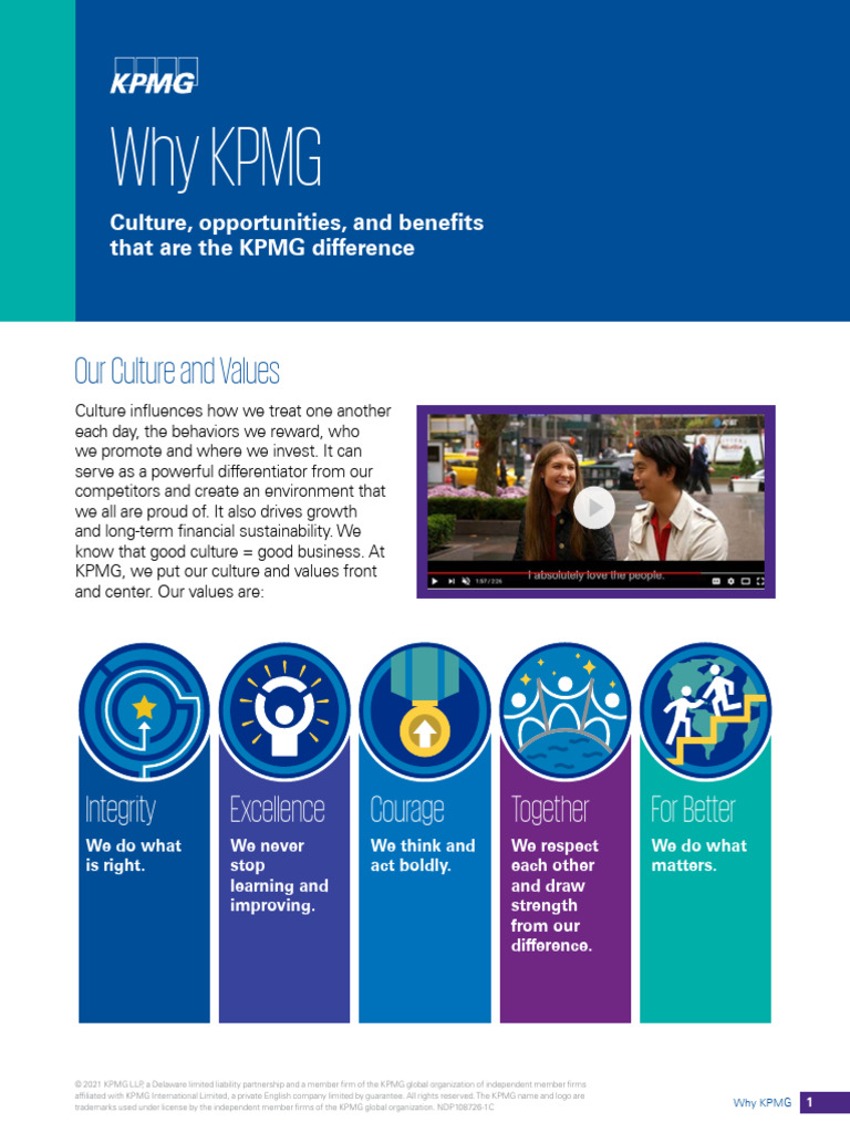 Why KPMG | Download Free PDF | Mentorship | Limited Liability Partnership