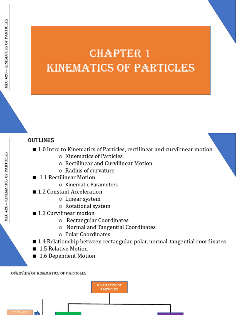 Chapter 1 Kinematics of Particle - March 2024 - Student | Download Free PDF | Kinematics ...