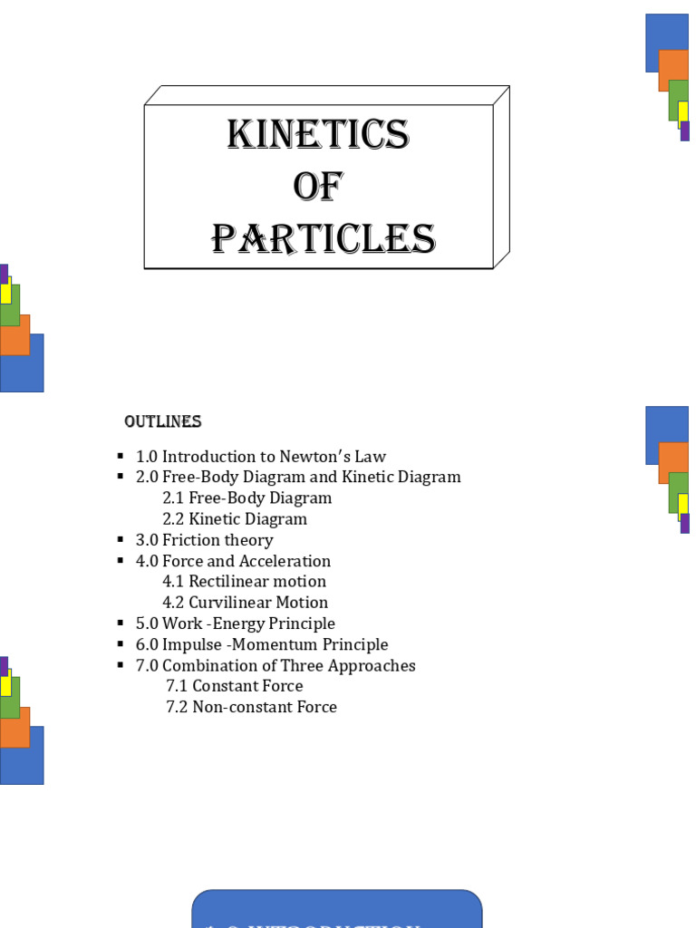 Chapter 2 Kinetics of Particles - March 2024 - PDF | PDF | Force | Friction
