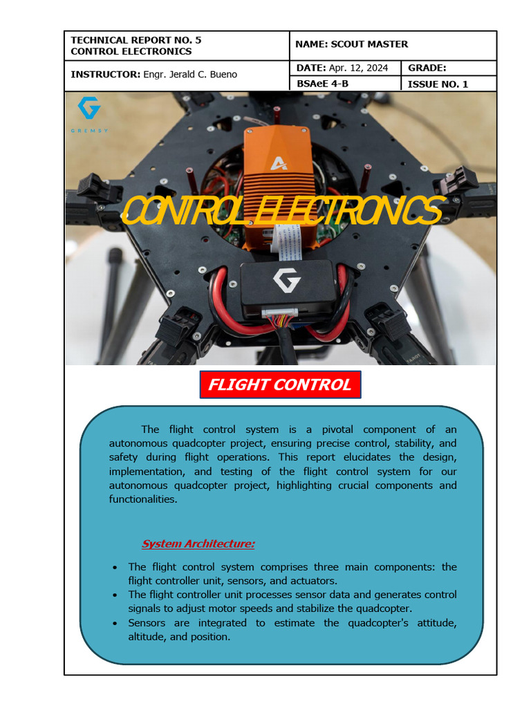 Drone TR 5 | PDF | Reliability Engineering | Quadcopter