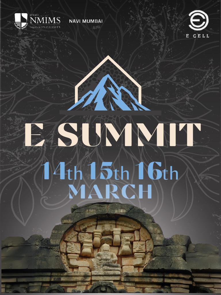 ESummit'24 Brochure (1) | PDF | Entrepreneurship | Business