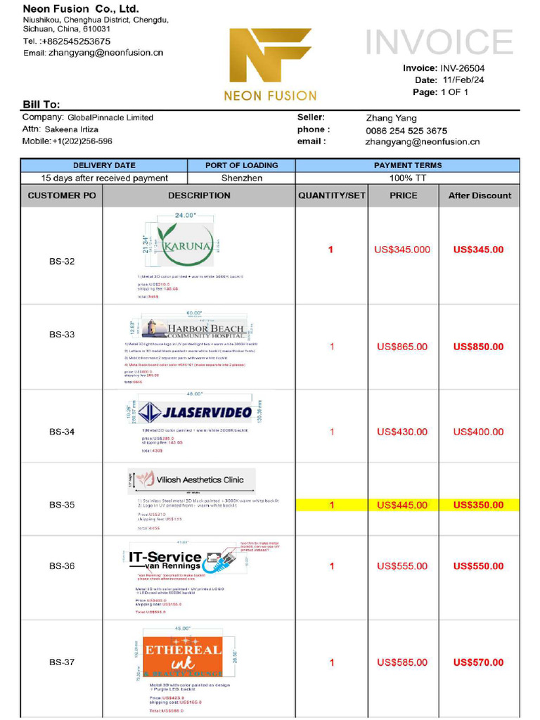 Invoice Template | PDF