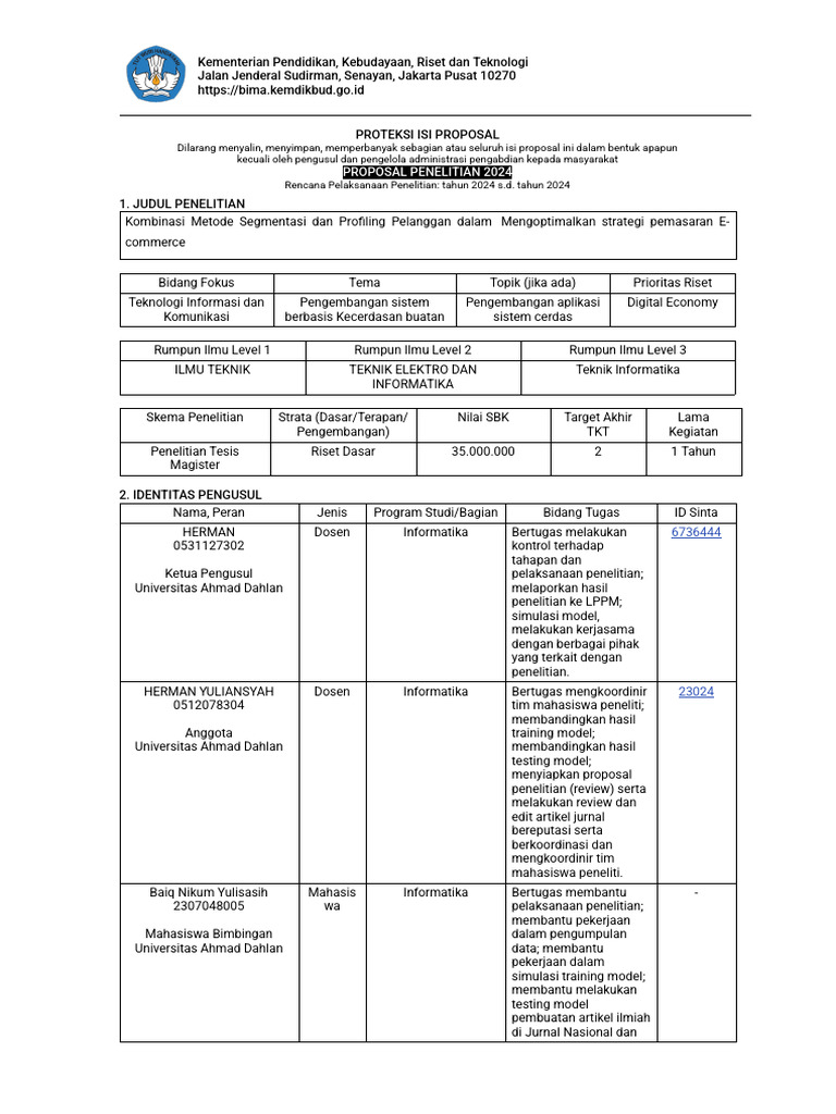 Kombinasi Metode Segmentasi Dan Profiling Pelanggan Dalam Mengoptimalkan Strategi Pemasaran ...