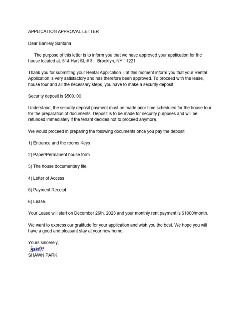 Approval letter | PDF