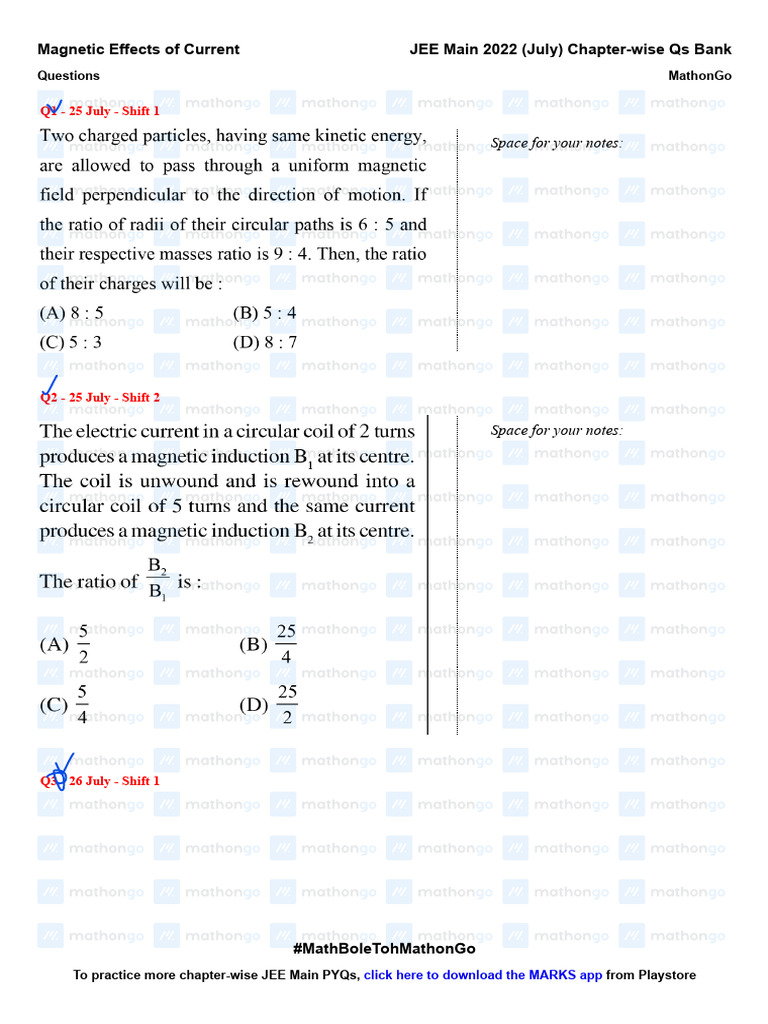 Magnetic Effects of Current | PDF | Electromagnetism | Electrical Engineering