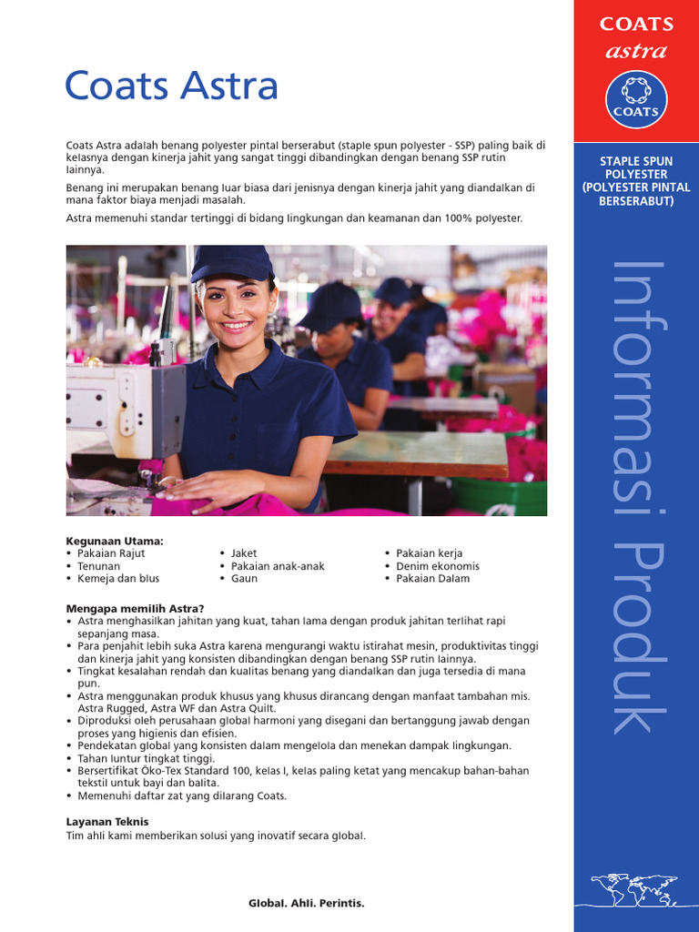 Astra Product Information Sheet Bahasa | PDF