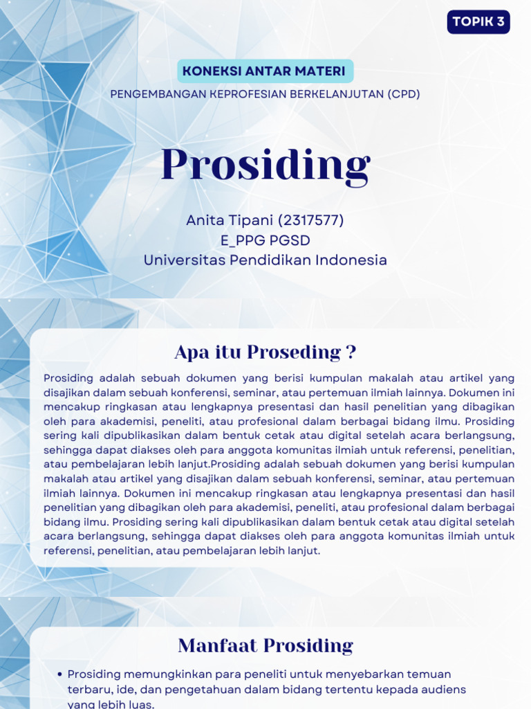 Apa Itu Prosiding dan Manfaatnya | PDF | Seni | Komputer