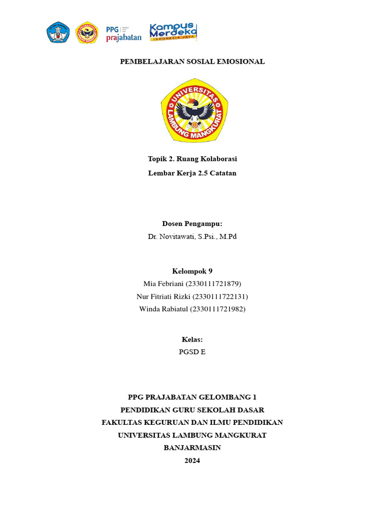 T2 RK - LK 2.5 - Kel 9 - PSE | PDF | Kesehatan Holistik