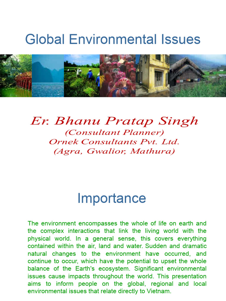 Global Environmental Issues: A Short Study | PDF | Biodiversity ...