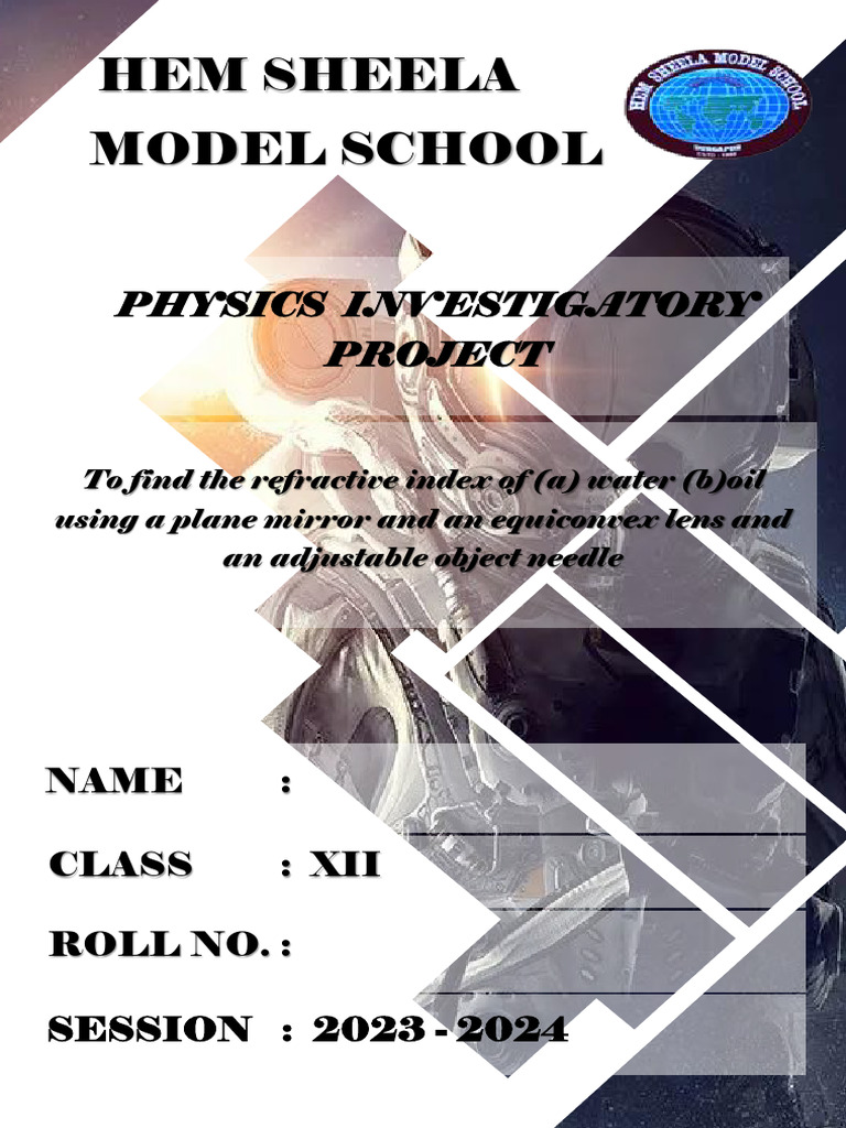 Physics Project 2-Modified-1 | PDF | Atomic | Equipment