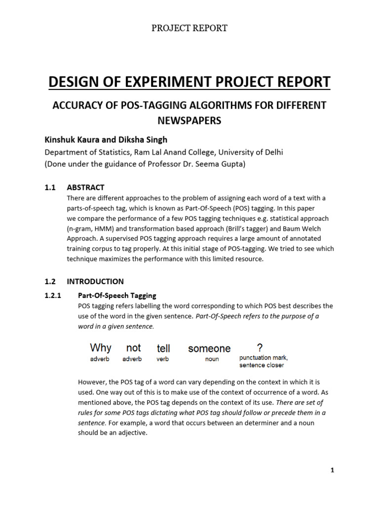 Design of Experiment Project Report | PDF | Machine Learning ...