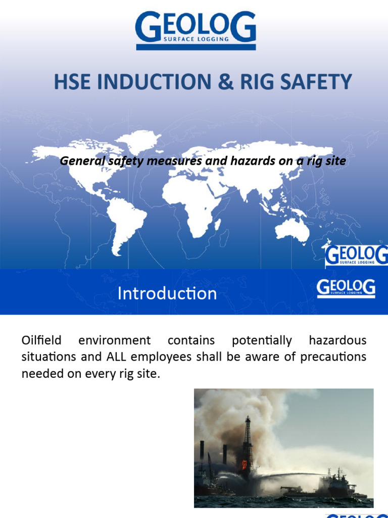 Mod1 - HSE Induction - Rig Safety Training 2011 | PDF | Drilling Rig ...