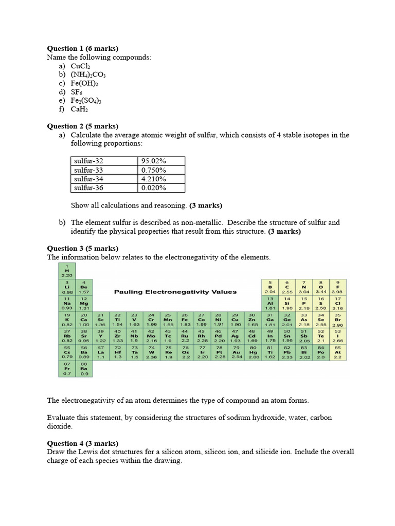 Module 1 Test 2 | PDF | Chemical Compounds | Proteins