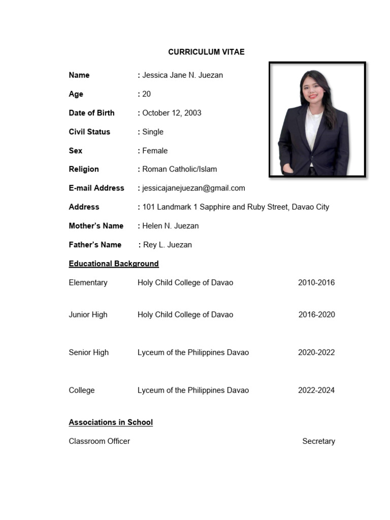 Curriculum Vitae - Juezan | PDF