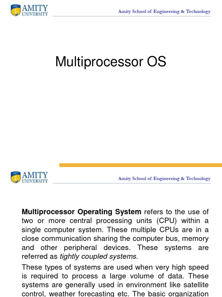 3.multi processor os | Download Free PDF | Central Processing Unit | Computing