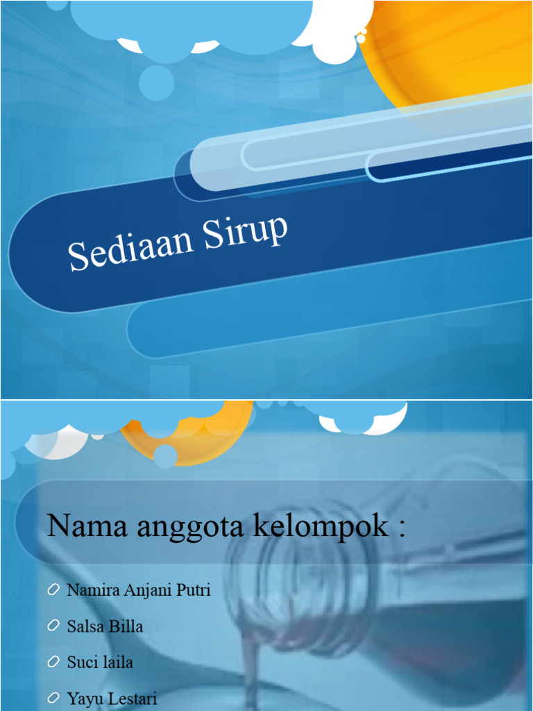 Sediaan Sirup | PDF