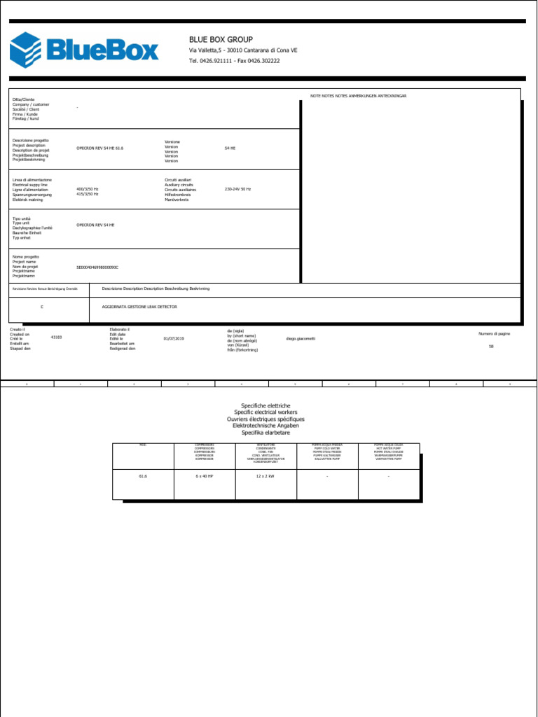 BlueBox Omicron Electrical Drawing | PDF | Materials Science ...