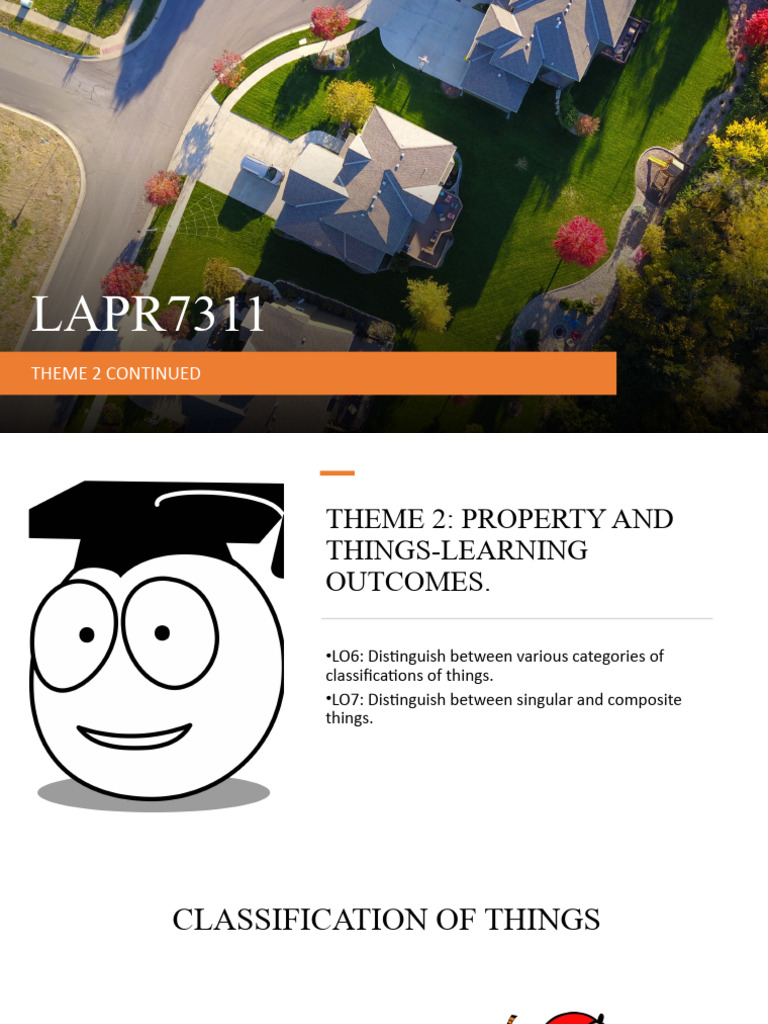 Lapr7311 Lu1 Theme 2 | PDF | Private Law | Property Law