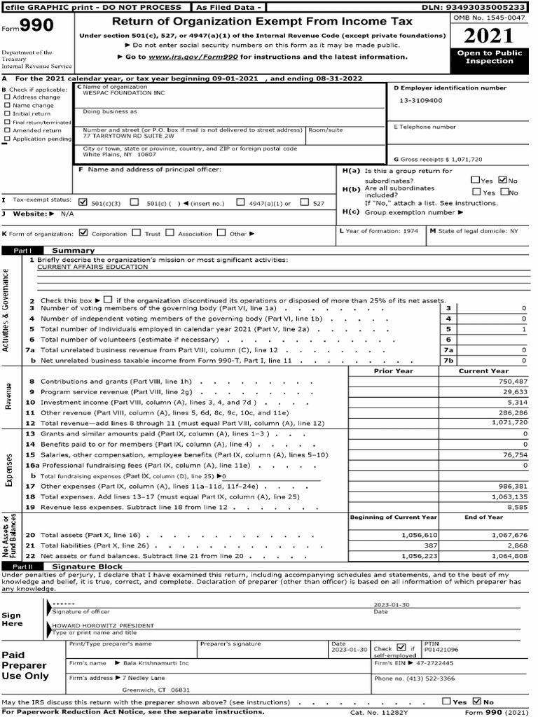 We Spac Irs Form | PDF