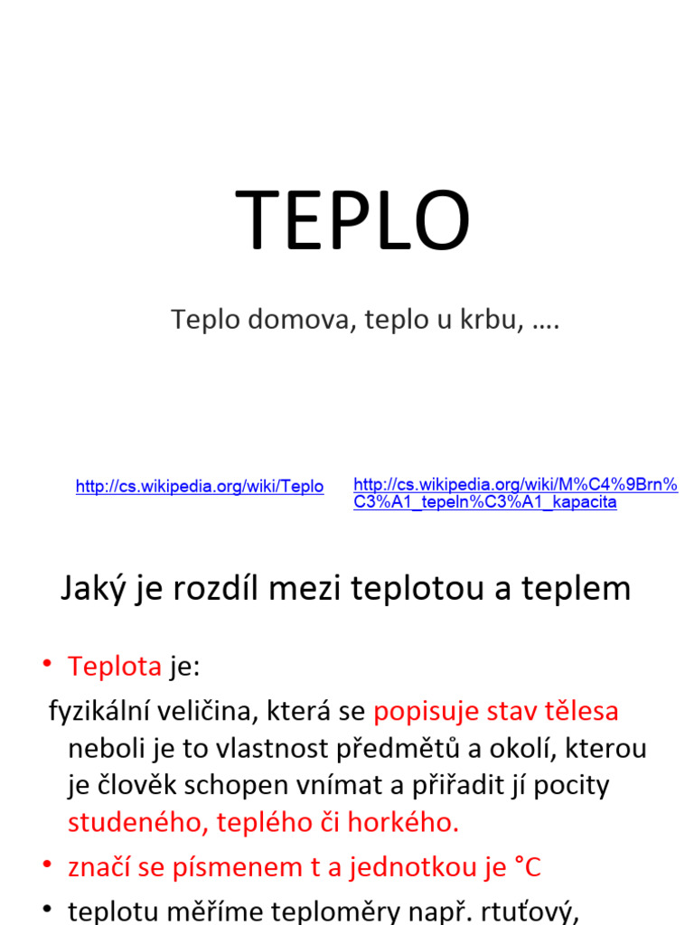 05 Teplo | PDF