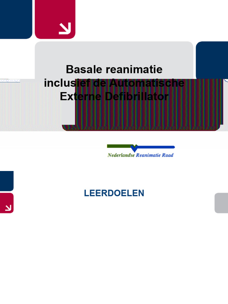 PH 4 Reanimatie, Basic Life Support, AED Gebruik | PDF