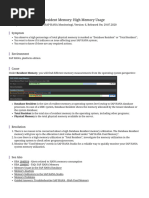 Check Memory Usage and DB Size On HANA Via SQL | PDF