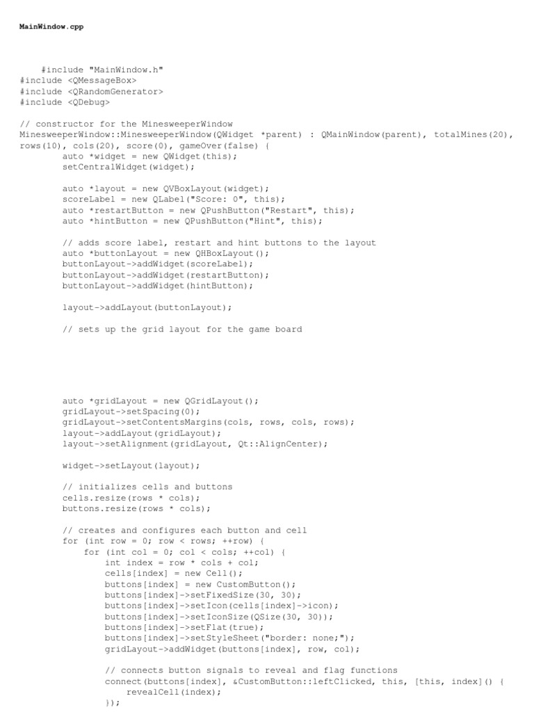 Mainwindow CPP | PDF | Computer Programming | Software Engineering Mainwindow CPP | PDF | Computer Programming | Software Engineering