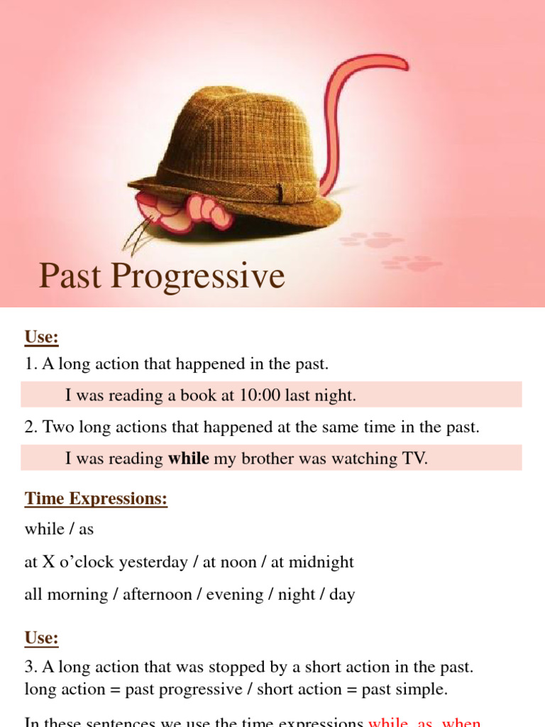 Past Progressive PPT | Download Free PDF | Verb | Syntax