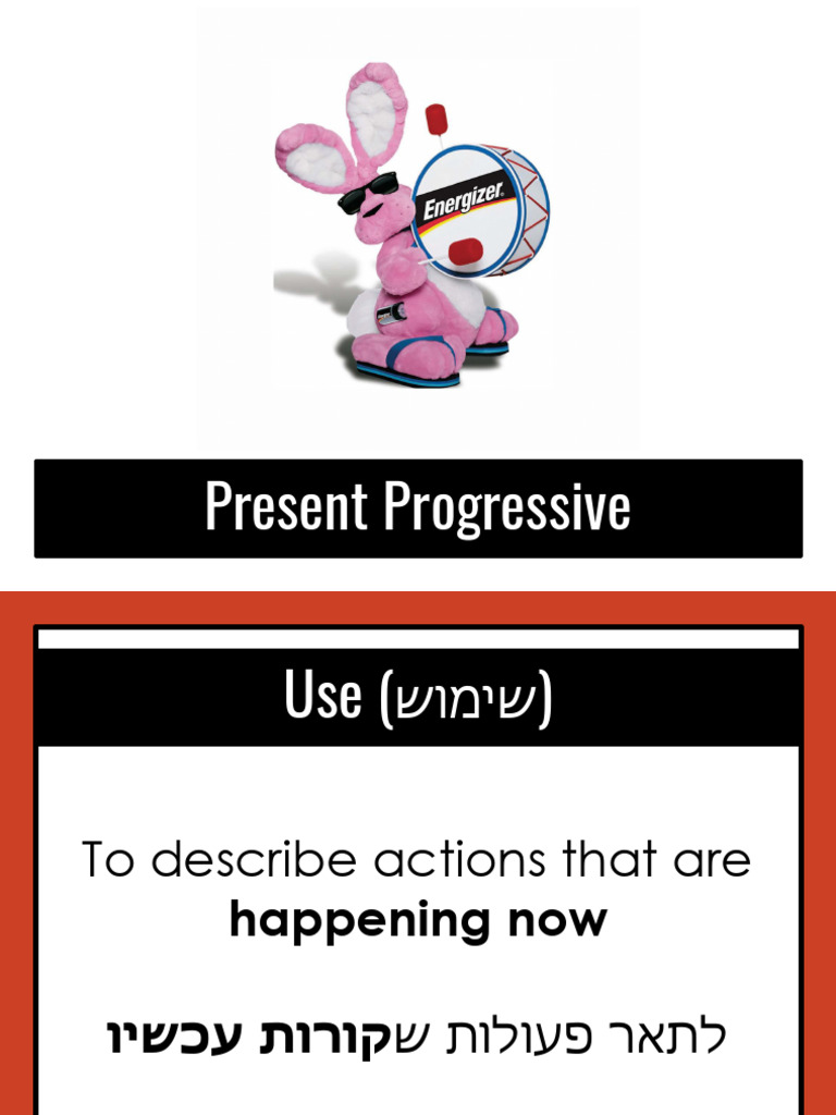 Present Progressive Grammar Guide | PDF | Linguistic Typology ...