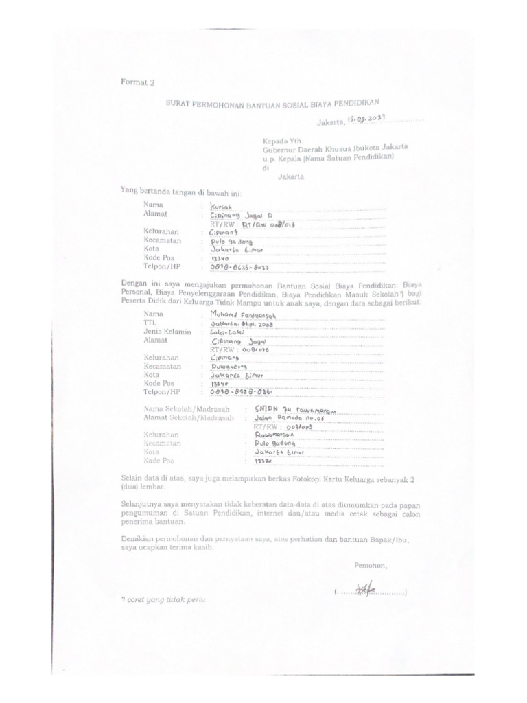 Perpanjang KJP | PDF